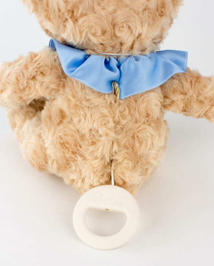 First Birthday Teddy Bear with Musical Box - Blue | Send A Cuddly