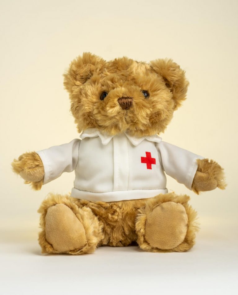 Doctor Teddy Bear in Doctor's Coat | Get well soon Gift Idea | Doctor Gifts