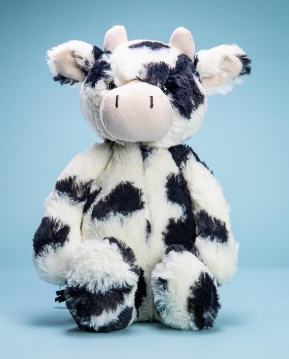 Jellycat Bashful Cow Soft Toy Send Now In A Gift Box With Your Message