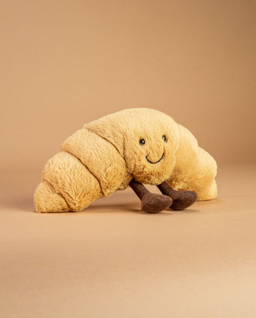 Cuddly croissant soft toy gift| Jellycat Croissant - send quirky cuddles!