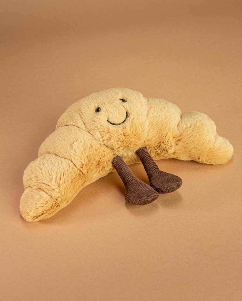 Cuddly croissant soft toy gift| Jellycat Croissant - send quirky cuddles!