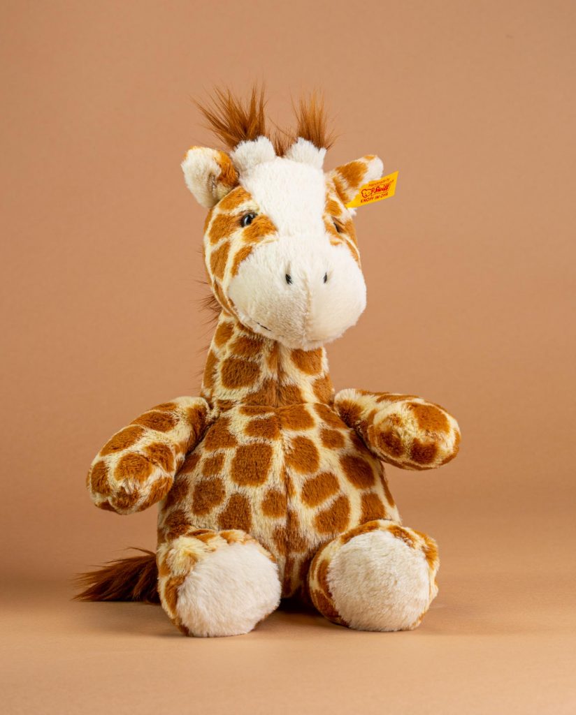 Steiff Girta Giraffe | Giraffe Cuddly Toy | Say it Softly - Send a Cuddly