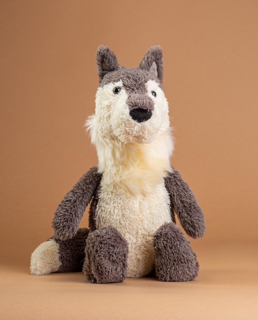 Jellycat Woodruff Wolf Soft Toy | Wolf Cuddly Toy Gift from Send a Cuddly