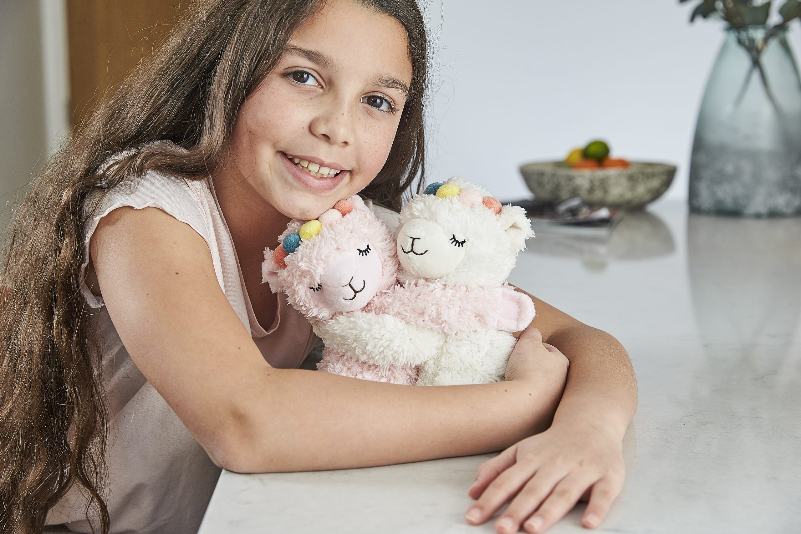 Heatable Lavender Hugging Llamas | Cute warming gift | Send a Cuddly